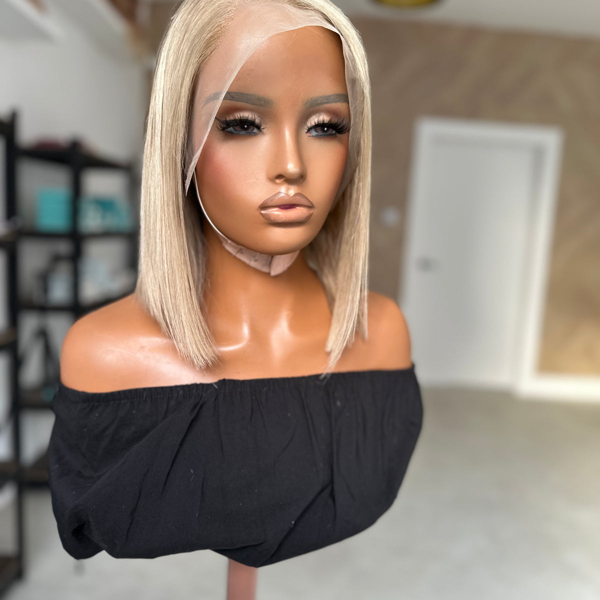 Short Blonde | Bob Style Warm Blonde Real Human Hair Wig – Eternal Wigs UK